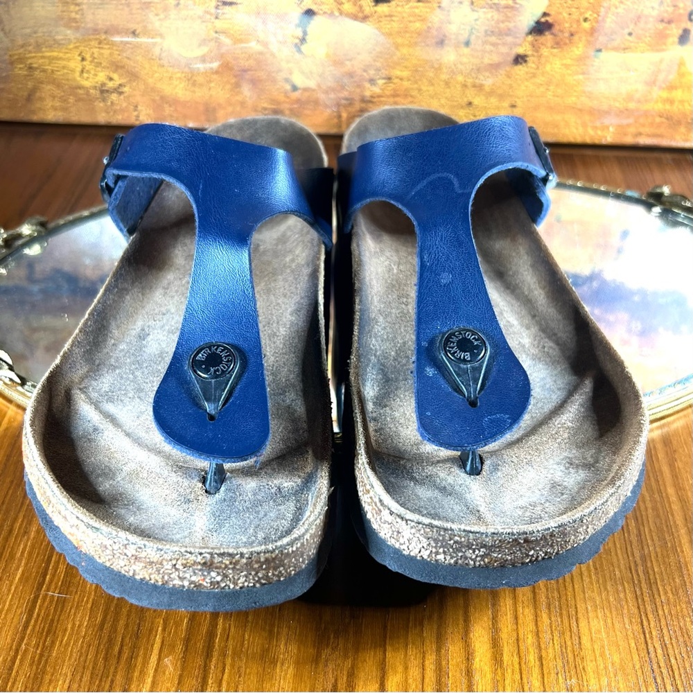 Birkenstock Gizeh Blue Thong Sandal Men’s Size 43 Goo… - Gem